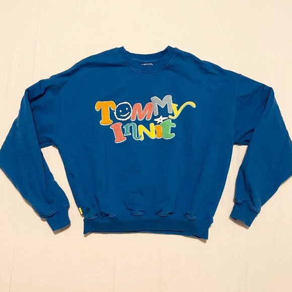 Sweaters | Tommy Innit Sweatshirt Mens M Blue Crewneck Sweater Youtuber ...